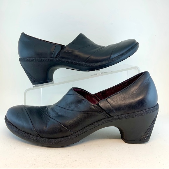 Romika | Shoes | Romika Black Citydress Loafers Heels Size 4 9 95 ...